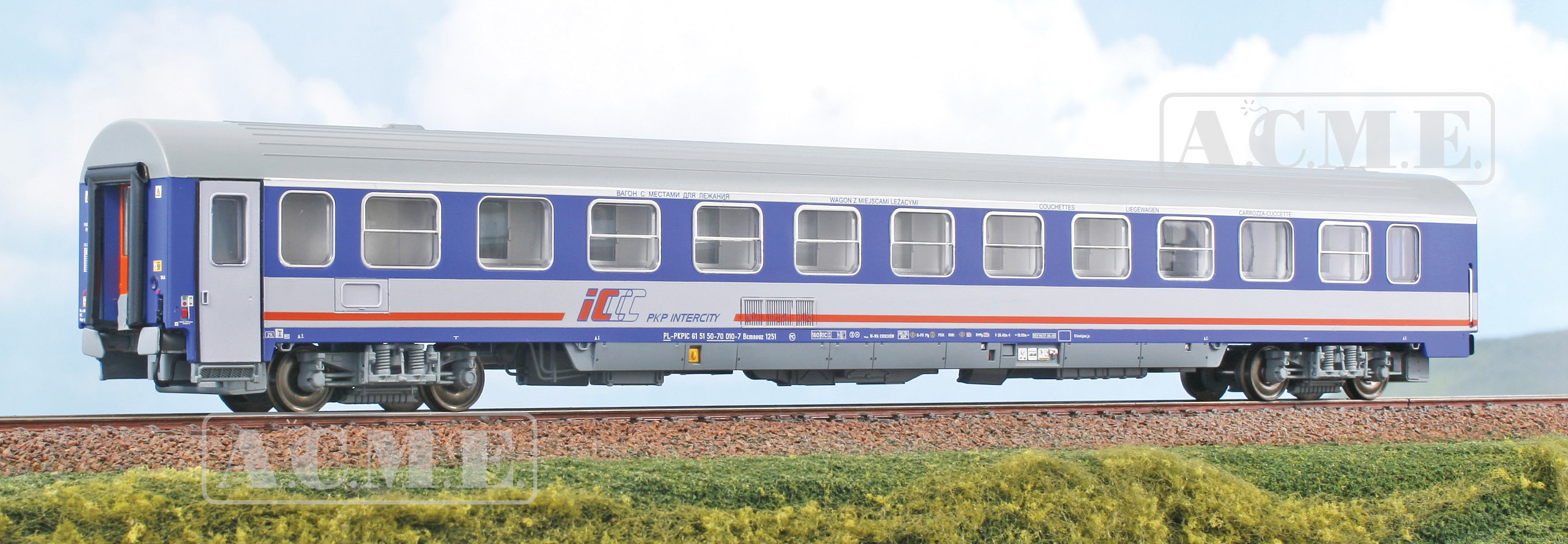 ACME 52730 Fekvőhelyes személykocsi, Typ 134A, PKP - vasutmodell.com