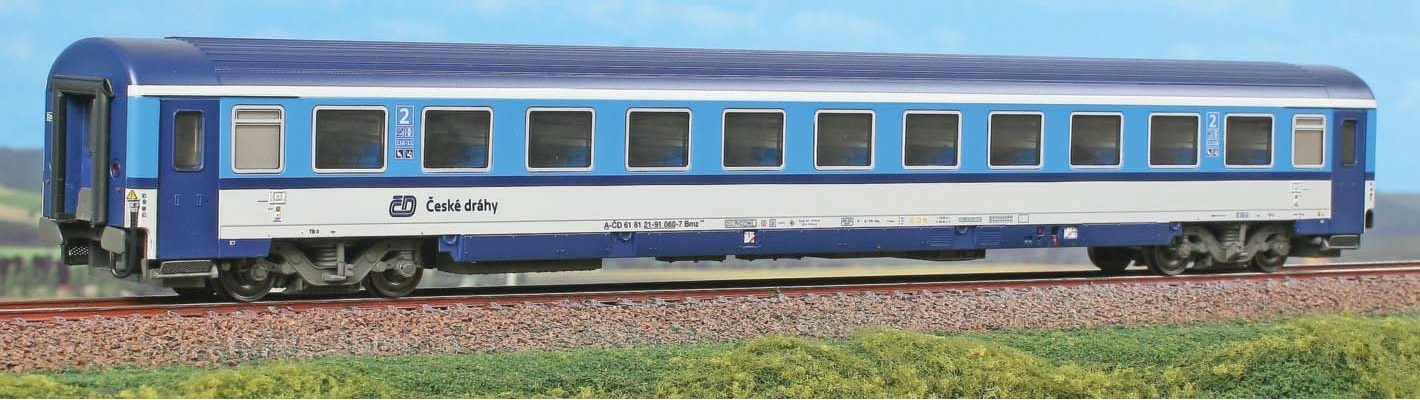 ACME 52750 Carrozza CD Bmz, 2^ classe livrea Nbrjt con finestrini ...