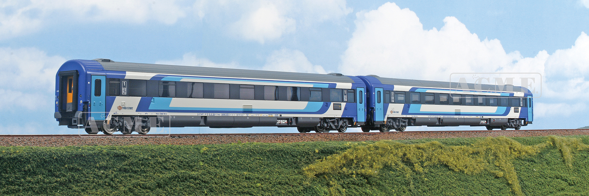 ACME 55340 Személykocsi (2 db), Euronight 50462, MÁV, VI - vasutmodell.com