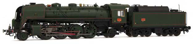 ARNOLD 2482 SNCF, 141R 1187 steam locomotive, boxpok wheels, green, big ...