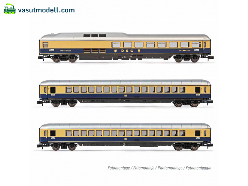 ARNOLD 4314 DB, 3-unit pack Rheingold , consists of restuarant and 2 ...