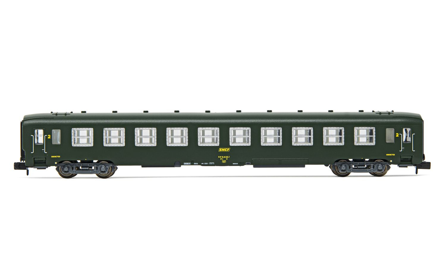 ARNOLD 4384 SNCF, DEV AO couchette coach B10c10, green, ep. III ...