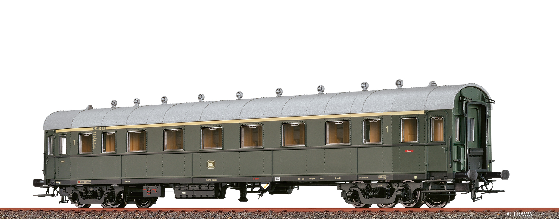 BRAWA 45319 H0 Schnellzugwagen A4ü-30/52 DB, III - vasutmodell.com