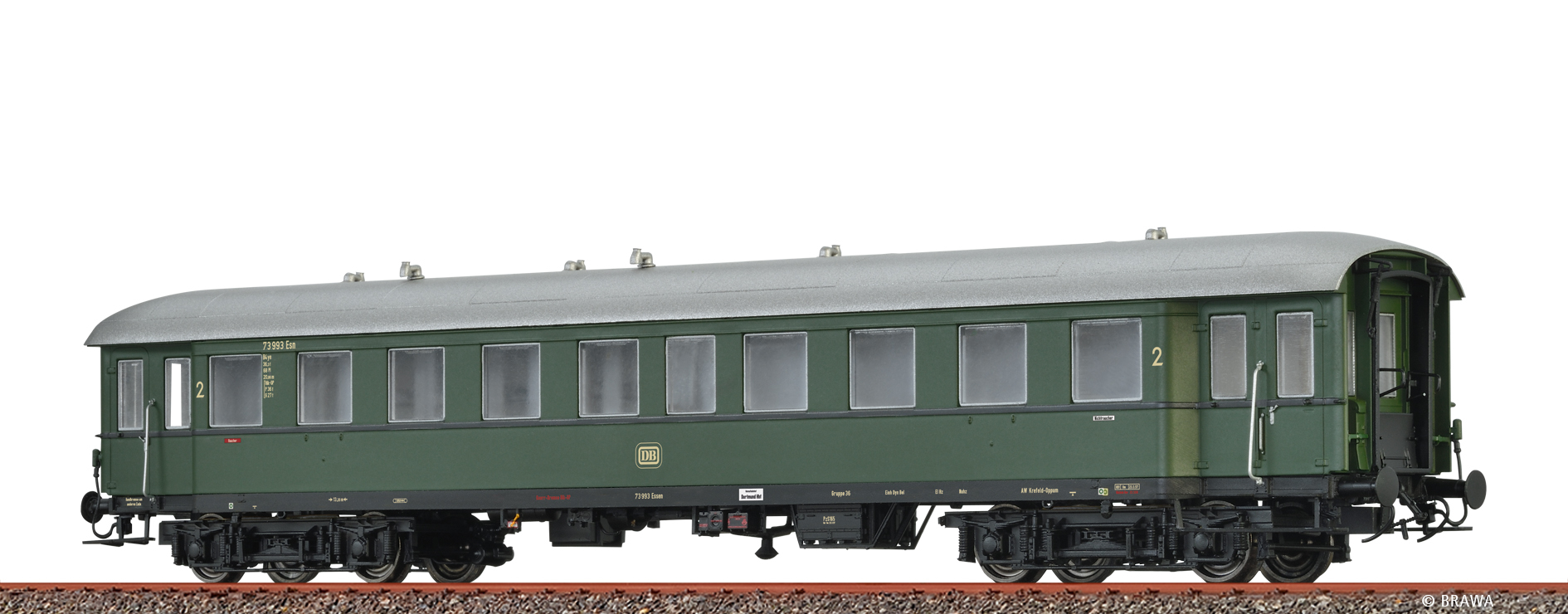 BRAWA 46218 H0 Eilzugwagen B4ye DB - vasutmodell.com