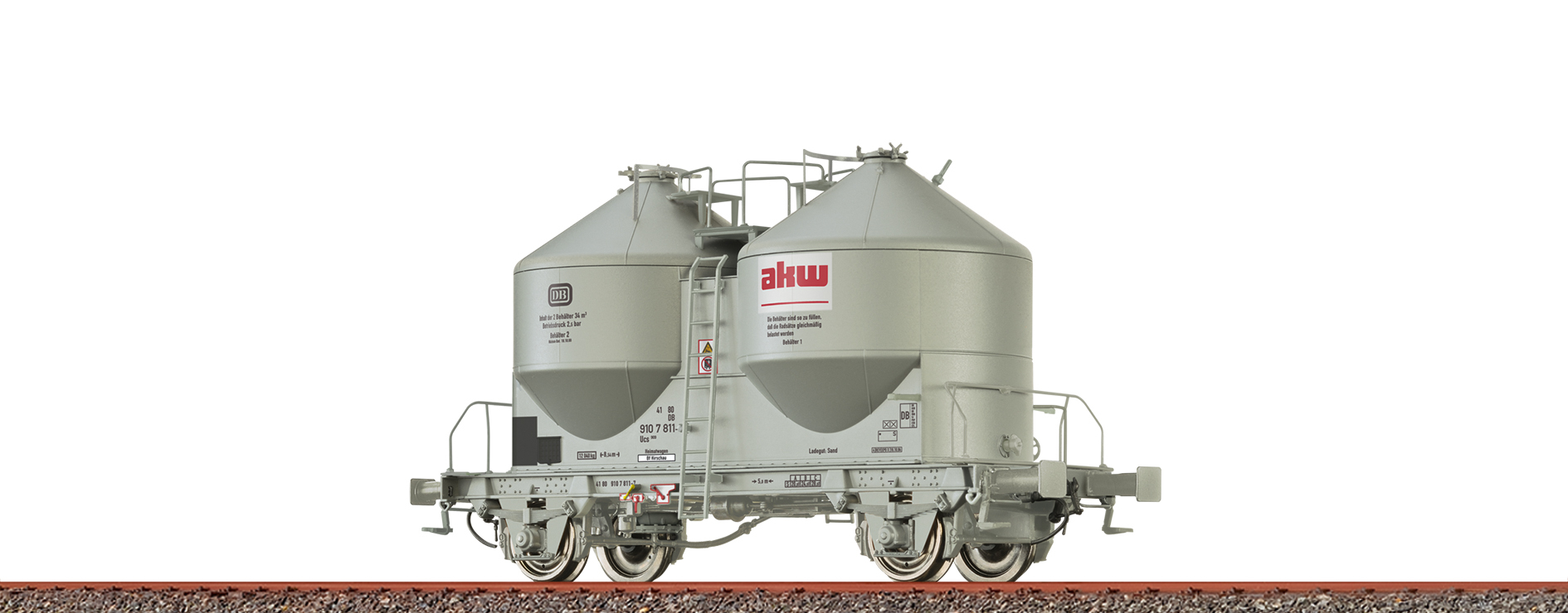 BRAWA 50572 H0 Güterwagen Kds 54, akw, DB,V - vasutmodell.com