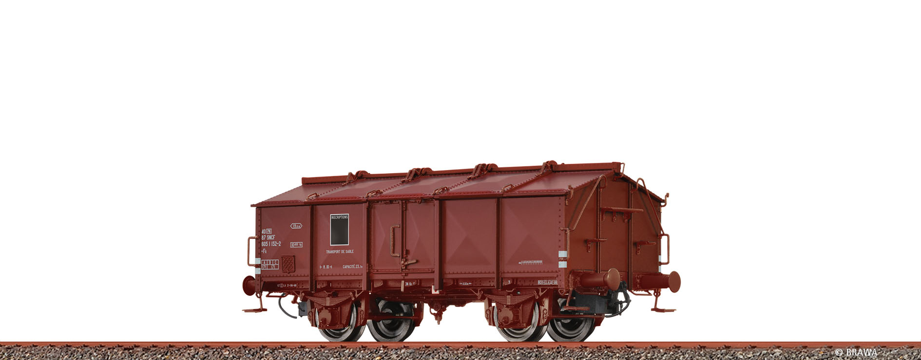BRAWA 50643 H0 GÜW Fk SNCF IV - vasutmodell.com