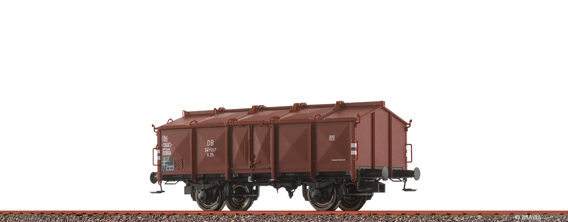 BRAWA 50776 H0 GÜW K 25 DB III - vasutmodell.com