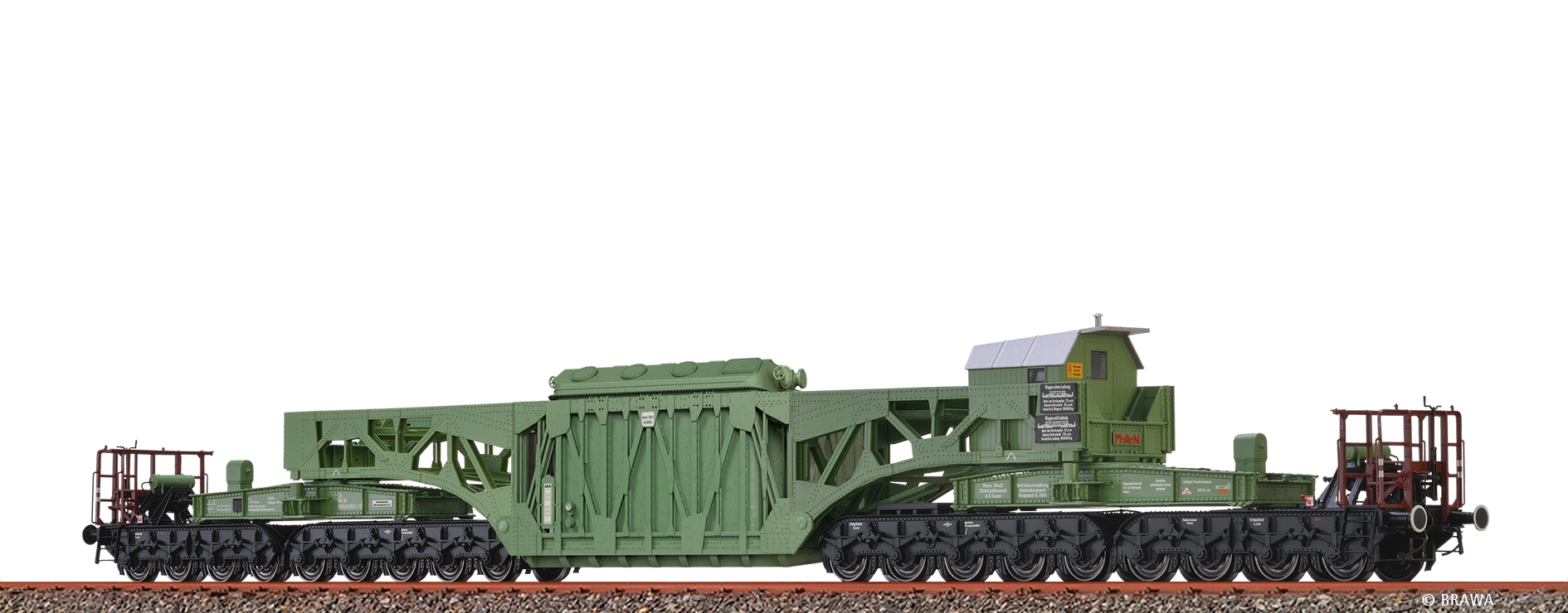 BRAWA 51278 H0 Schwerlastwagen Uaai672.9 RWE DB - vasutmodell.com