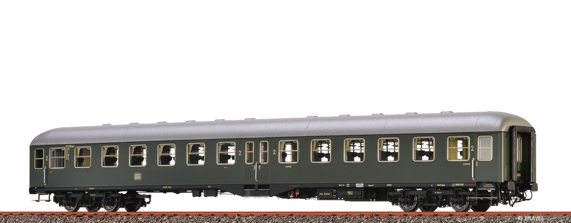 BRAWA 58001 H0 Personenwagen B4ymgf-51 DB, III - vasutmodell.com
