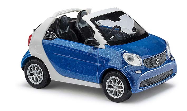 BUSCH 50770 Smart Fortwo Cabrio CMD blau - vasutmodell.com