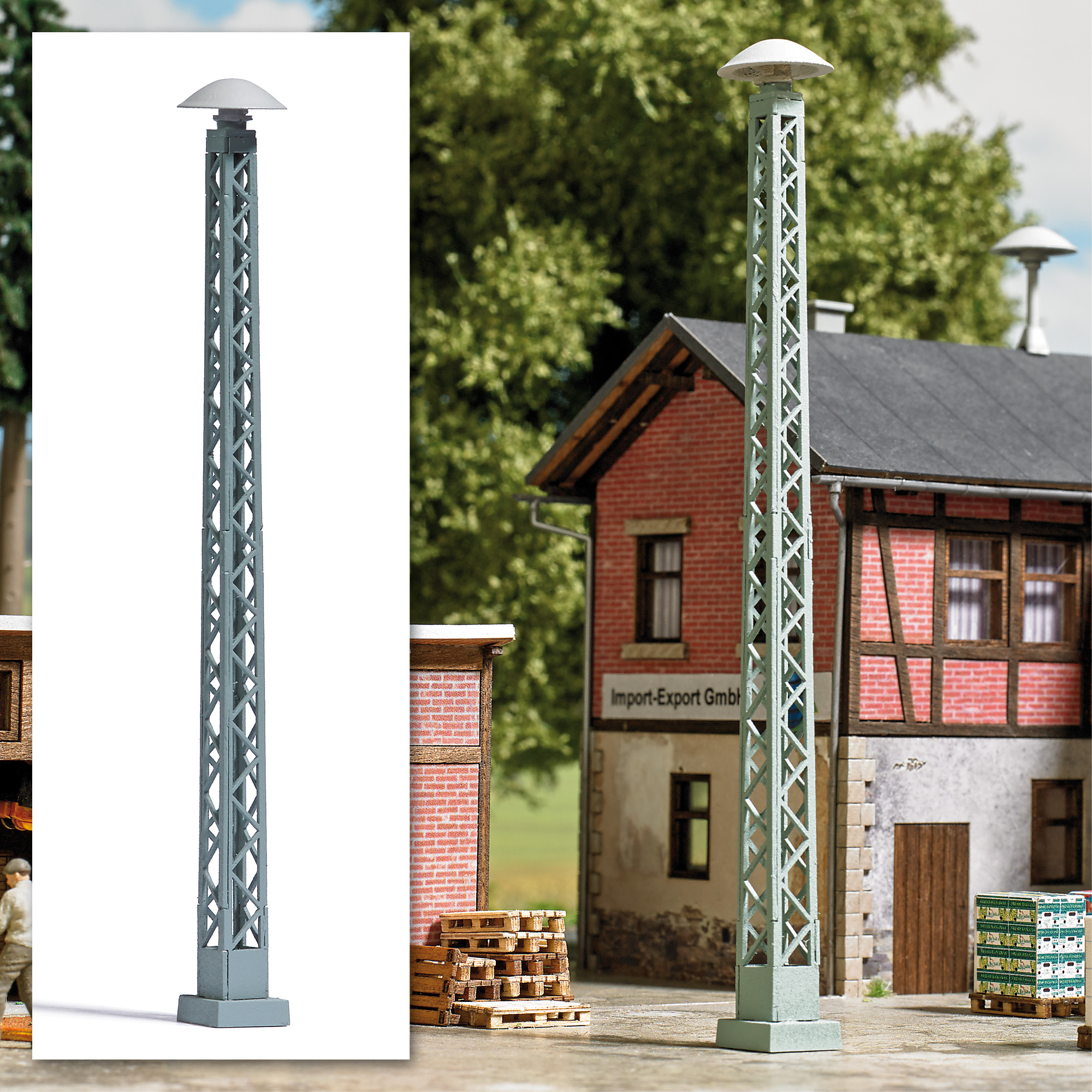 BUSCH 7693 Gittermast mit Sirene (Fertigmodell) - vasutmodell.com