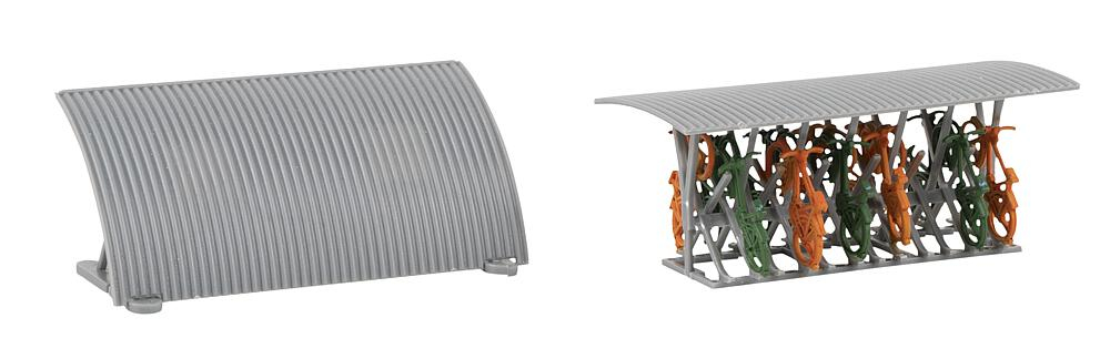 FALLER 190085 Állomás-készlet - Sonneberg, peron, biciklitároló - vasutmodell.com