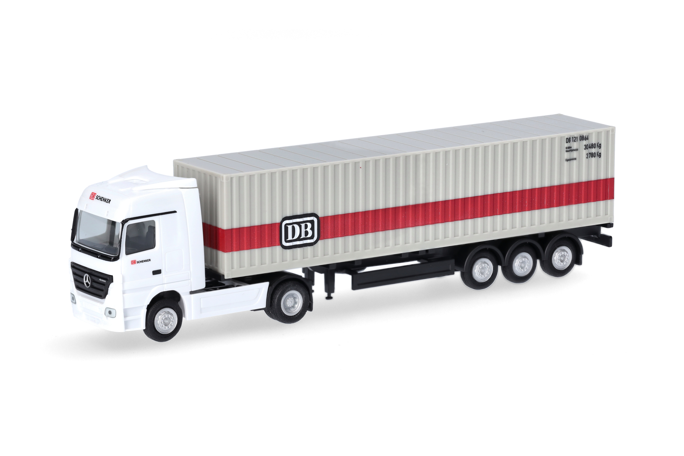 HERPA 066846 TT/MB Actros Container-Sz DB - vasutmodell.com
