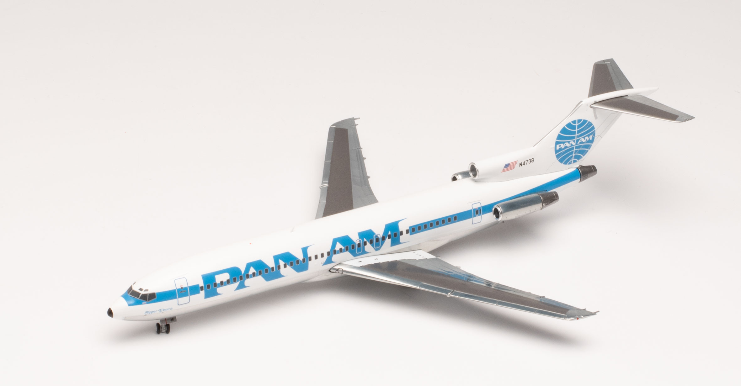 HERPA 571845 Pan Am Boeing 727-200 - Billboard with cheatline test ...