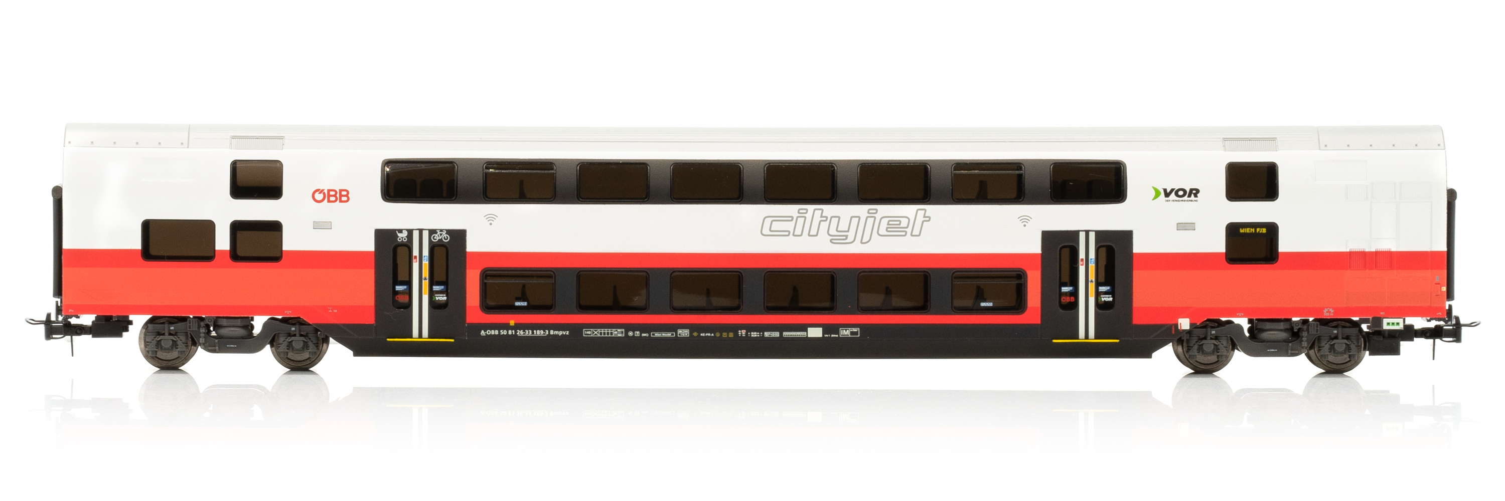 JÄGERNDORFER 76820 H0 DC 2 tlg Dosto Cityjet - vasutmodell.com
