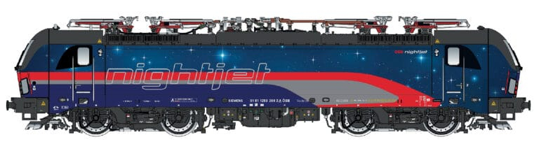 LS Models 17413 Villanymozdony, Rh 1293 200 Vectron, Nightjet, ÖBB, VI - vasutmodell.com