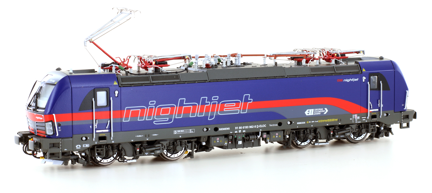 LS Models 17414 Villanymozdony, Rh 1293 200 Vectron, Nightjet, ÖBB, VI - vasutmodell.com
