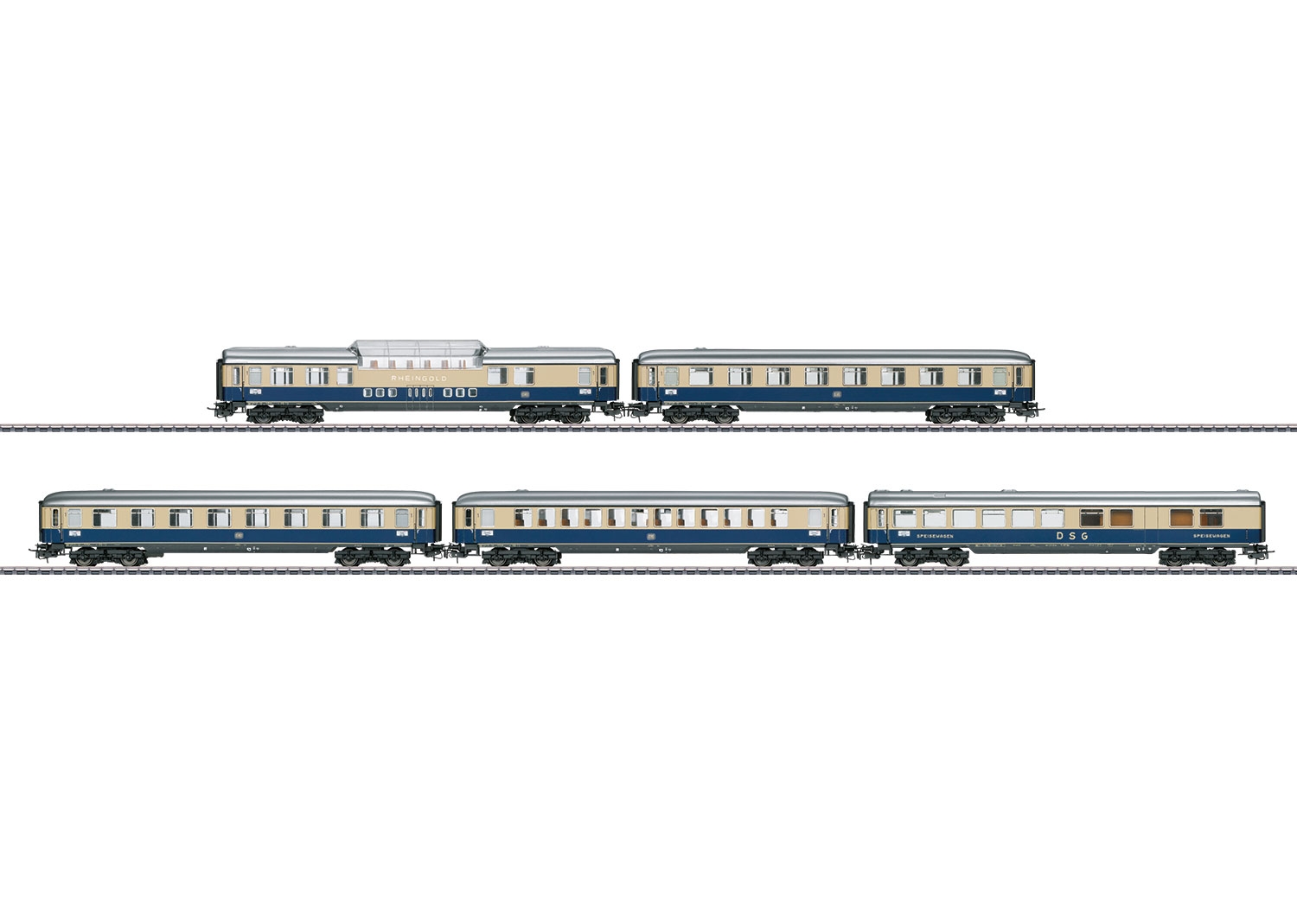 Märklin 40850 Rheingold-Wagen-Set DB - vasutmodell.com