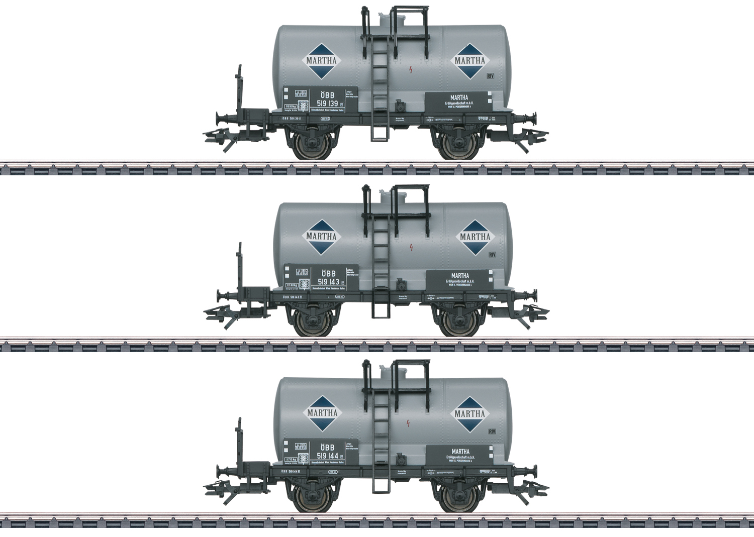 Märklin 46755 Kesselwagen-Set Martha ÖBB - vasutmodell.com