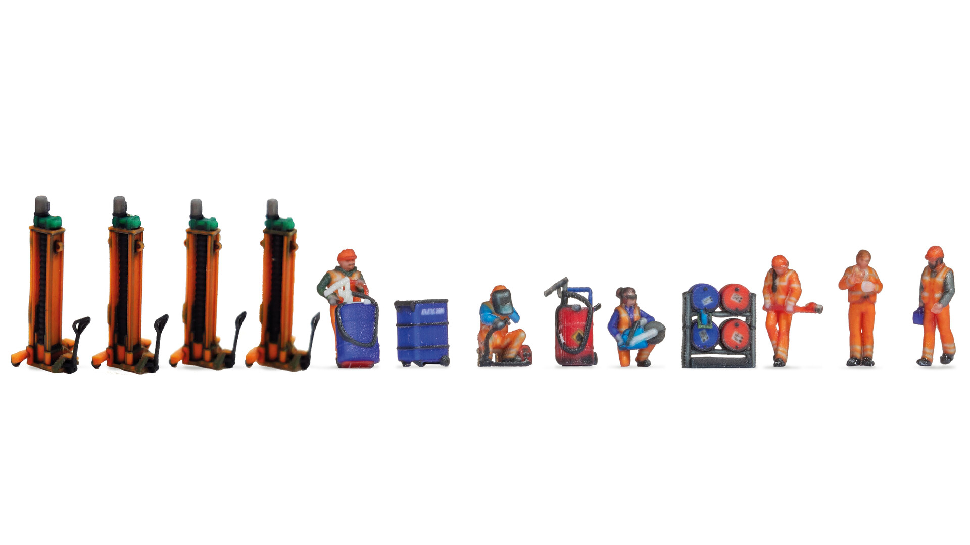 NOCH 35900 Themed Figures Set Rail Depot - vasutmodell.com