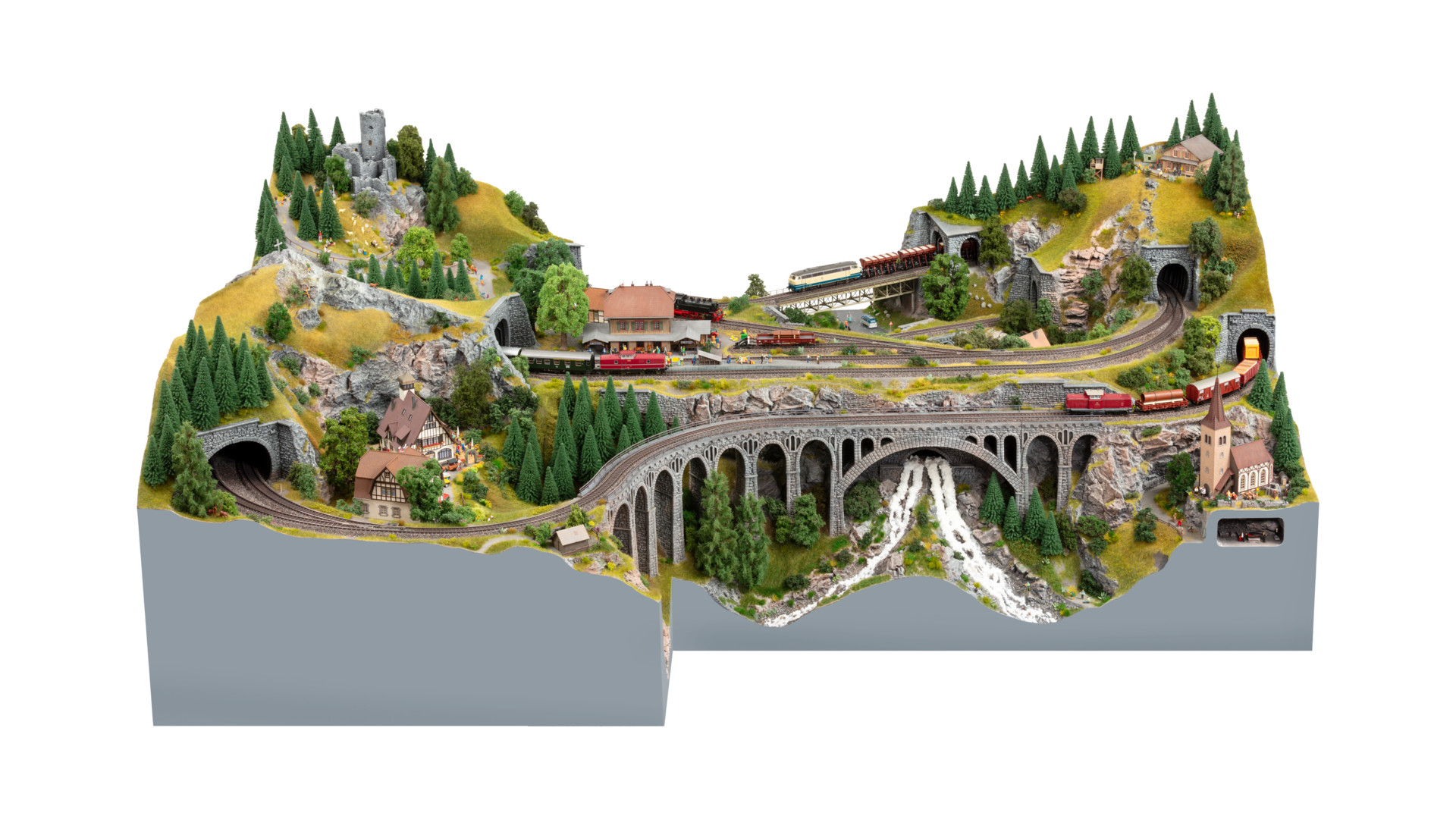 NOCH 53620 easy TRACK Railway Route Kit St. Andreas - vasutmodell.com