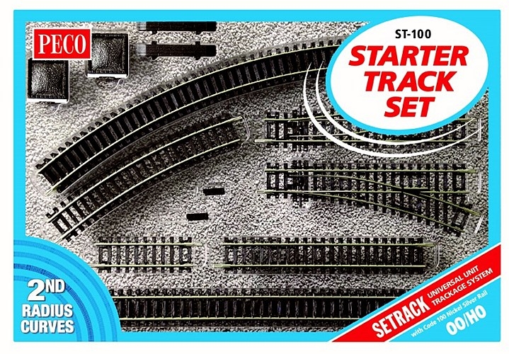 PECO ST-100 Nagy sínkészlet (Setrack Code 100) - vasutmodell.com