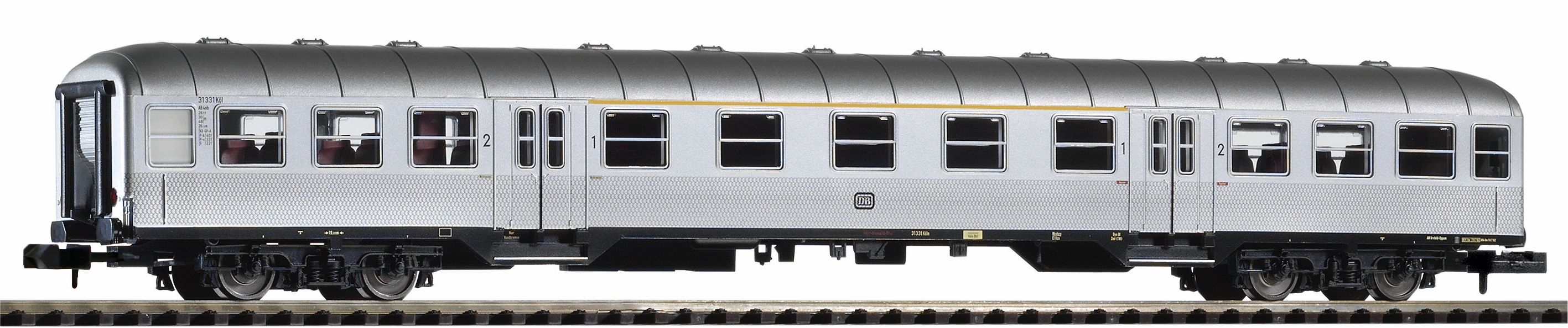 PIKO 40641 N-Personenwg. Silberling 1./2. Kl. DB III - vasutmodell.com