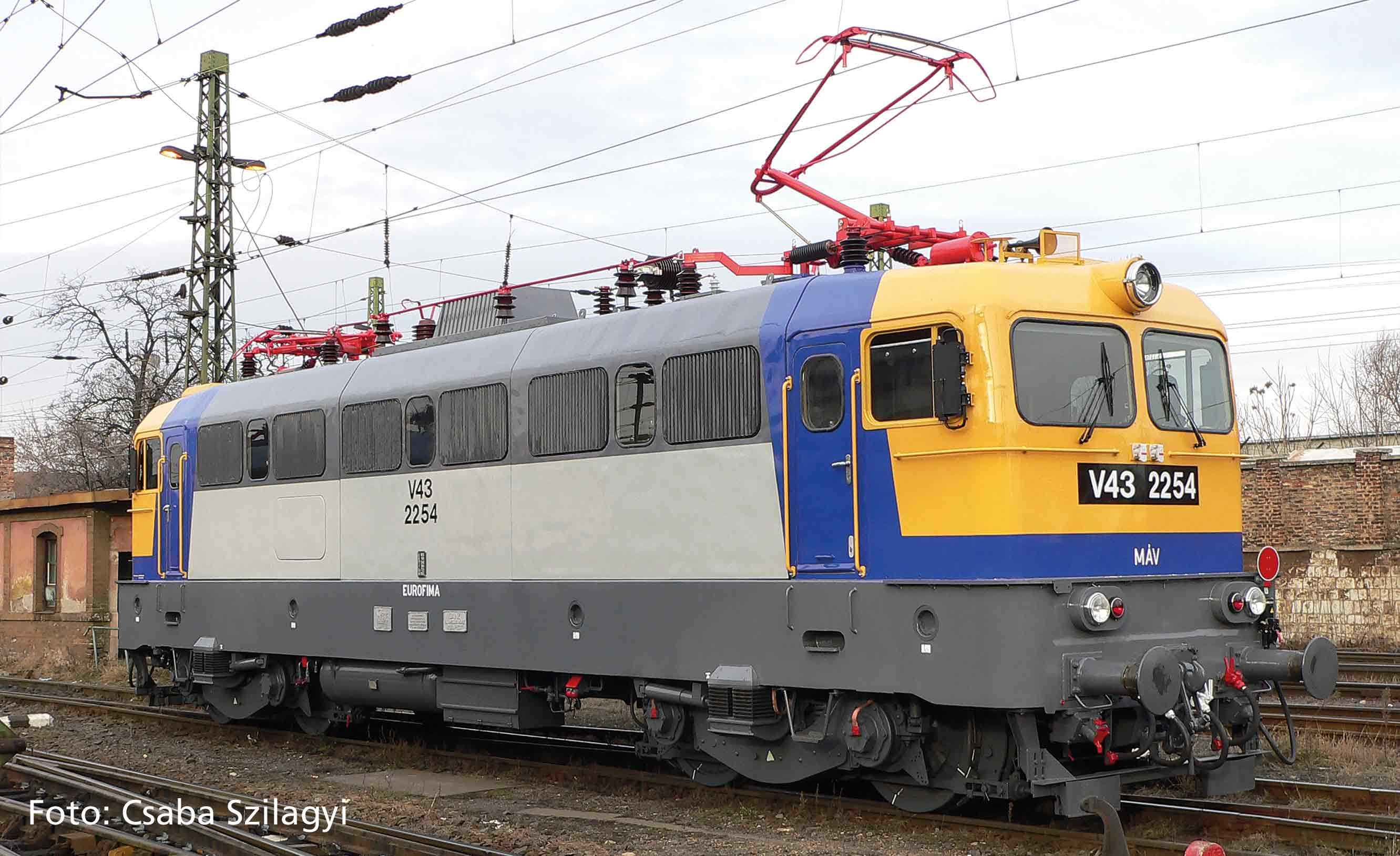PIKO 51444 Villanymozdony, V43 2254, Szili, Papagáj, MÁV, V - vasutmodell.com