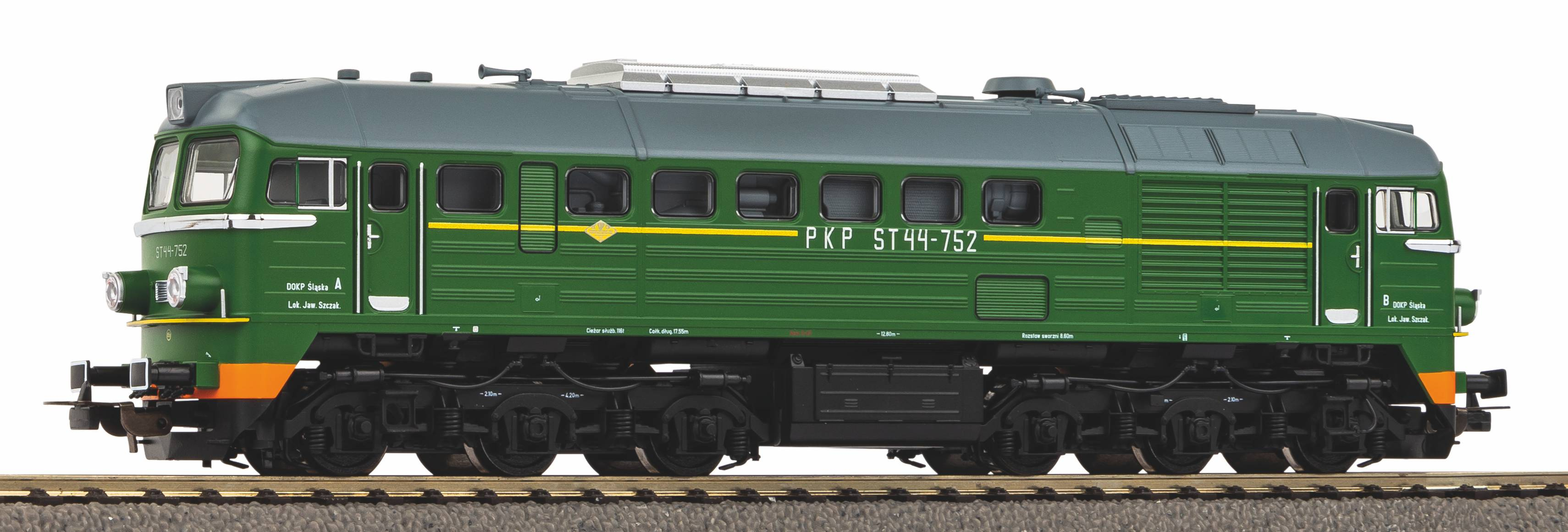PIKO 52924 Diesellok ST44 PKP IV + DSS PluX22 - vasutmodell.com
