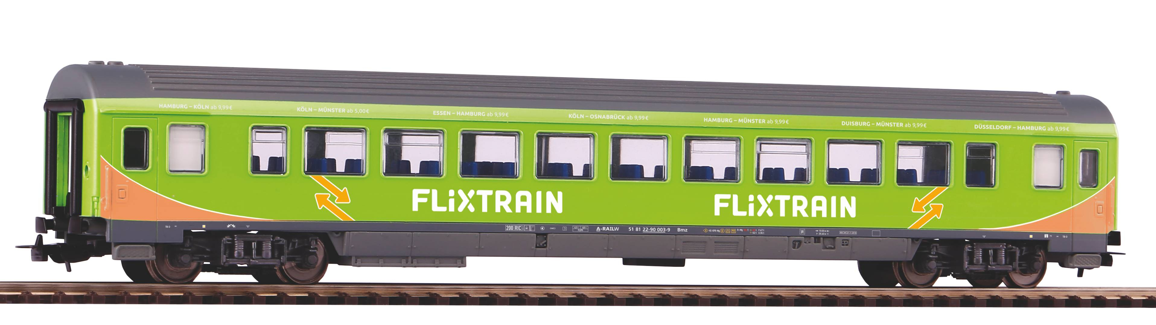 PIKO 58678 Schnellzugwagen Flixtrain VI - vasutmodell.com