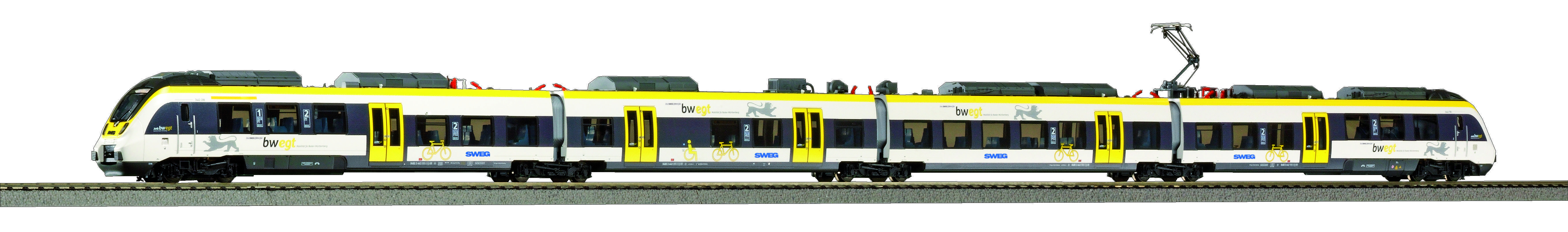 PIKO 59514 4-Tlg. Elektrotriebzug/Sound BR 442 Bwegt SWEG VI + Dec ...