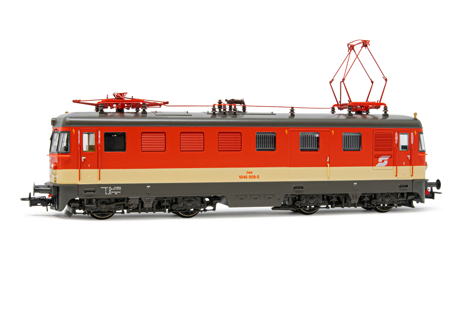 Rivarossi 2854 ÖBB, electric locomotive class 1046, Valousek-livery ...