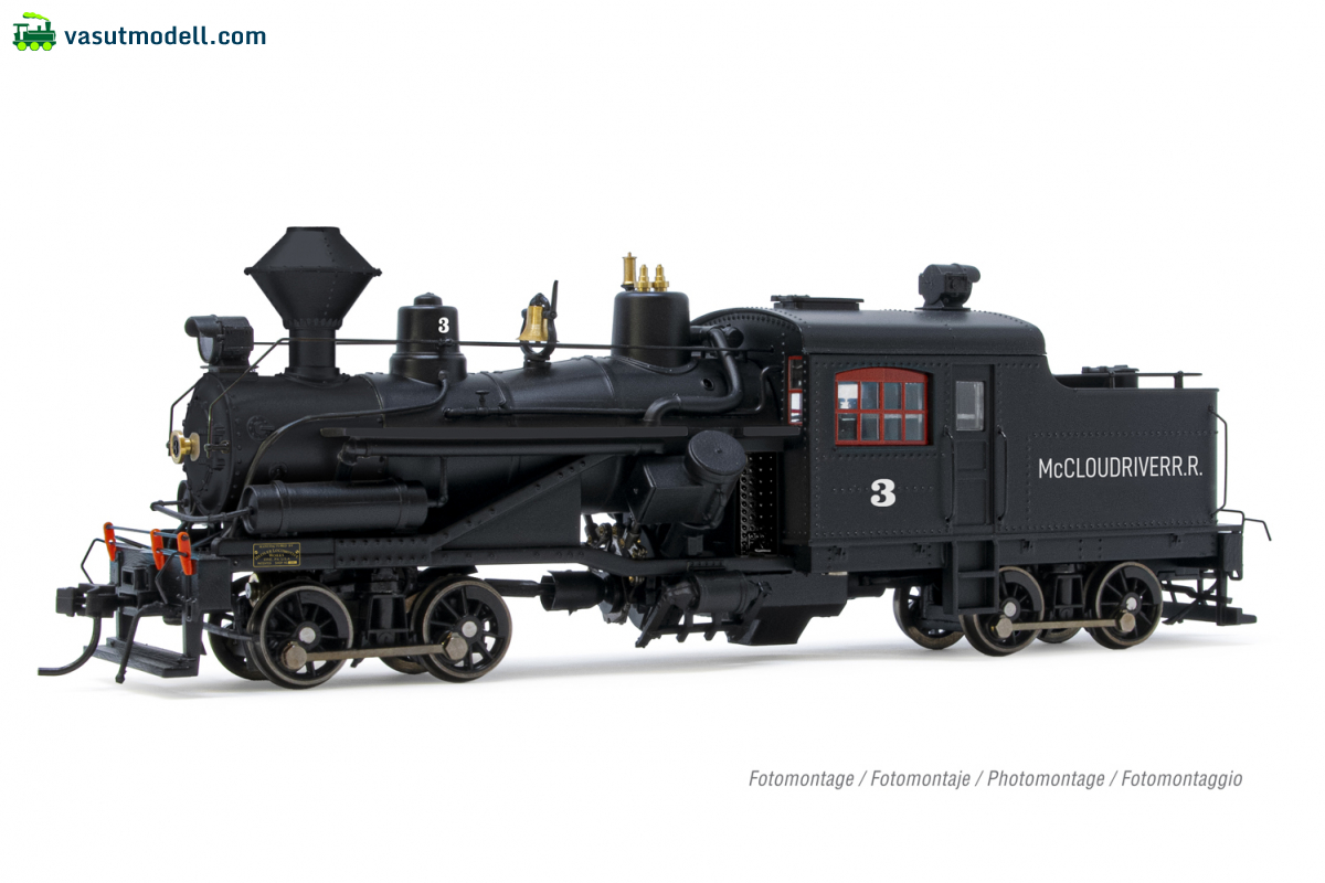 Rivarossi 2946 McCloud River Railroad #3, 2-truck Heisler steam ...
