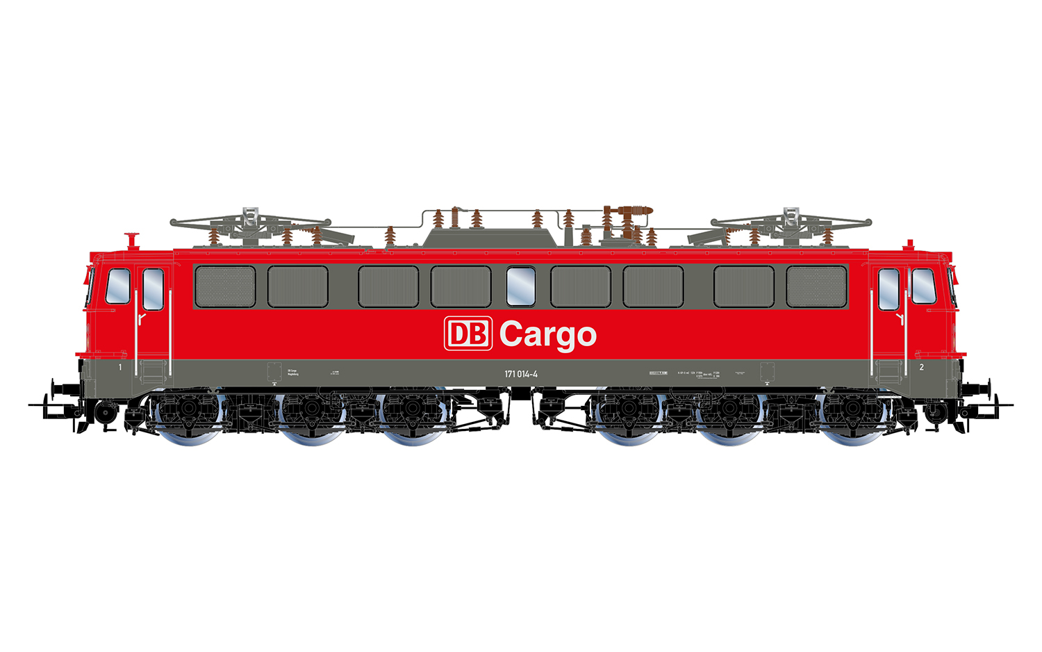 Rivarossi 2961 DB AG, electric locomotive, BR 251, traffic red livery ...