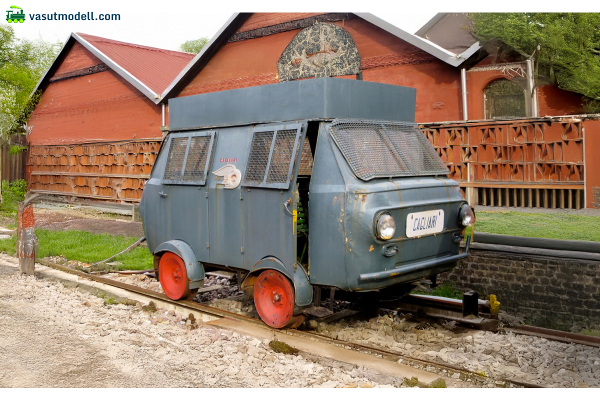 Rivarossi 9008 Draisina Fiat 500 with low lamps, grey, with grills and ...