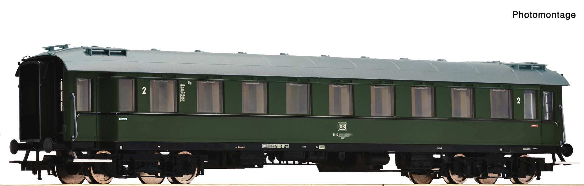 ROCO 6200159 Schnellzugwagen 2. Klasse, DB - vasutmodell.com
