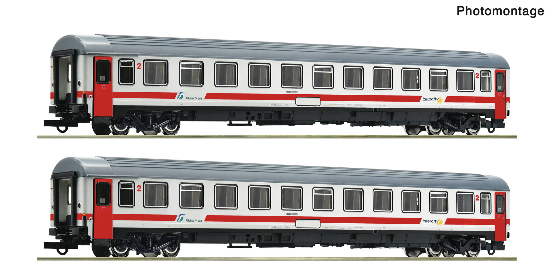 ROCO 6200242 2er Set Eurofimawagen FS IC Sun - vasutmodell.com