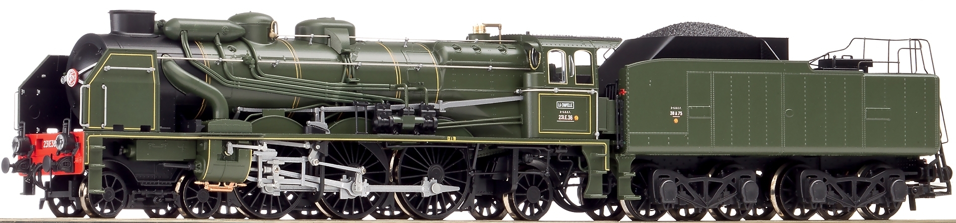 ROCO 62307 Gőzmozdony, 231 E, zöld/fekete, SNCF, III - vasutmodell.com