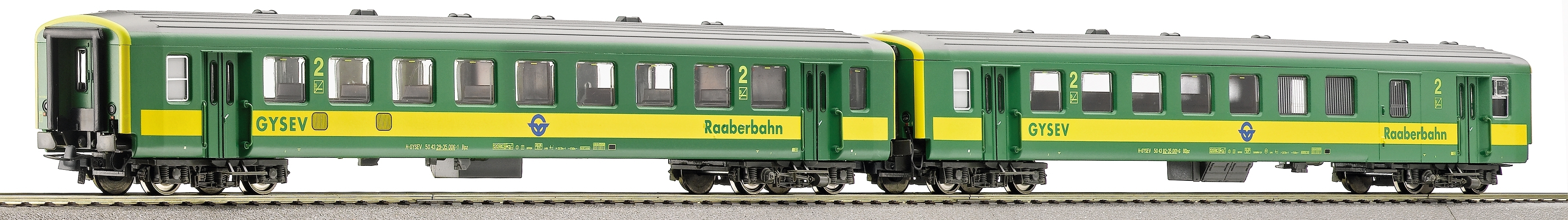 ROCO 64023 Személykocsi (Schlierenwagen) készlet (2db), GySEV ...