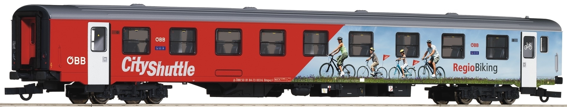 ROCO 64798 Személykocsi, 2. osztály, kerékpárrésszel, City-Shuttle, ÖBB ...