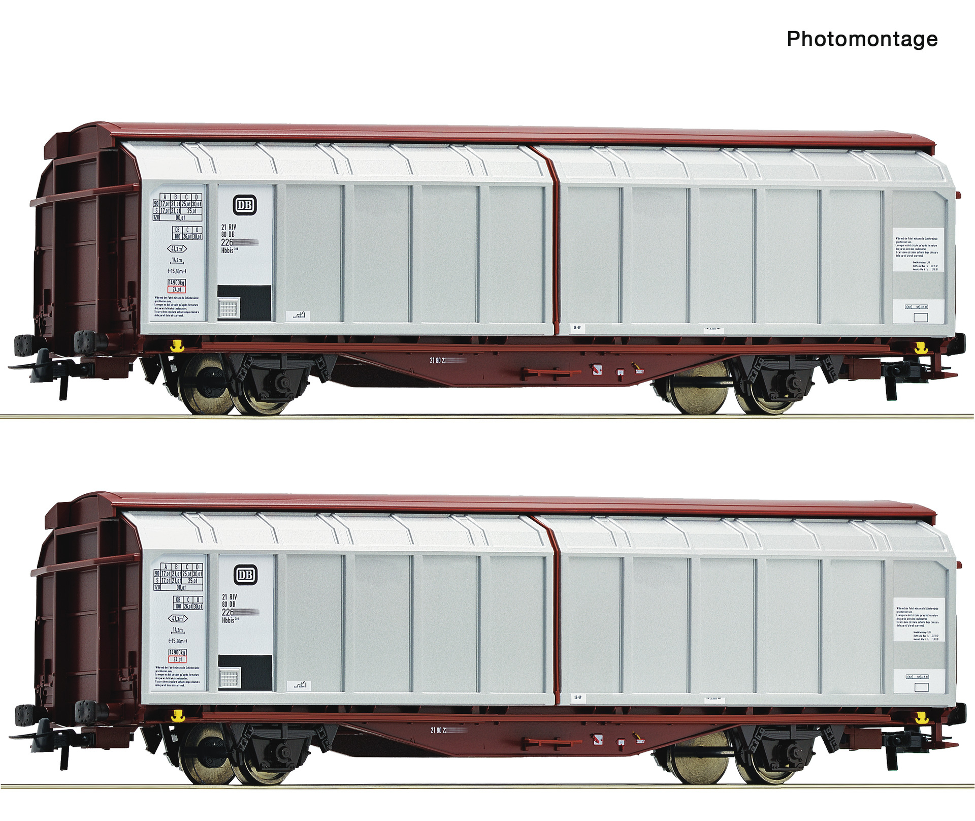 ROCO 6600111 2-tlg. Set: Schiebewandwagen, DB - vasutmodell.com