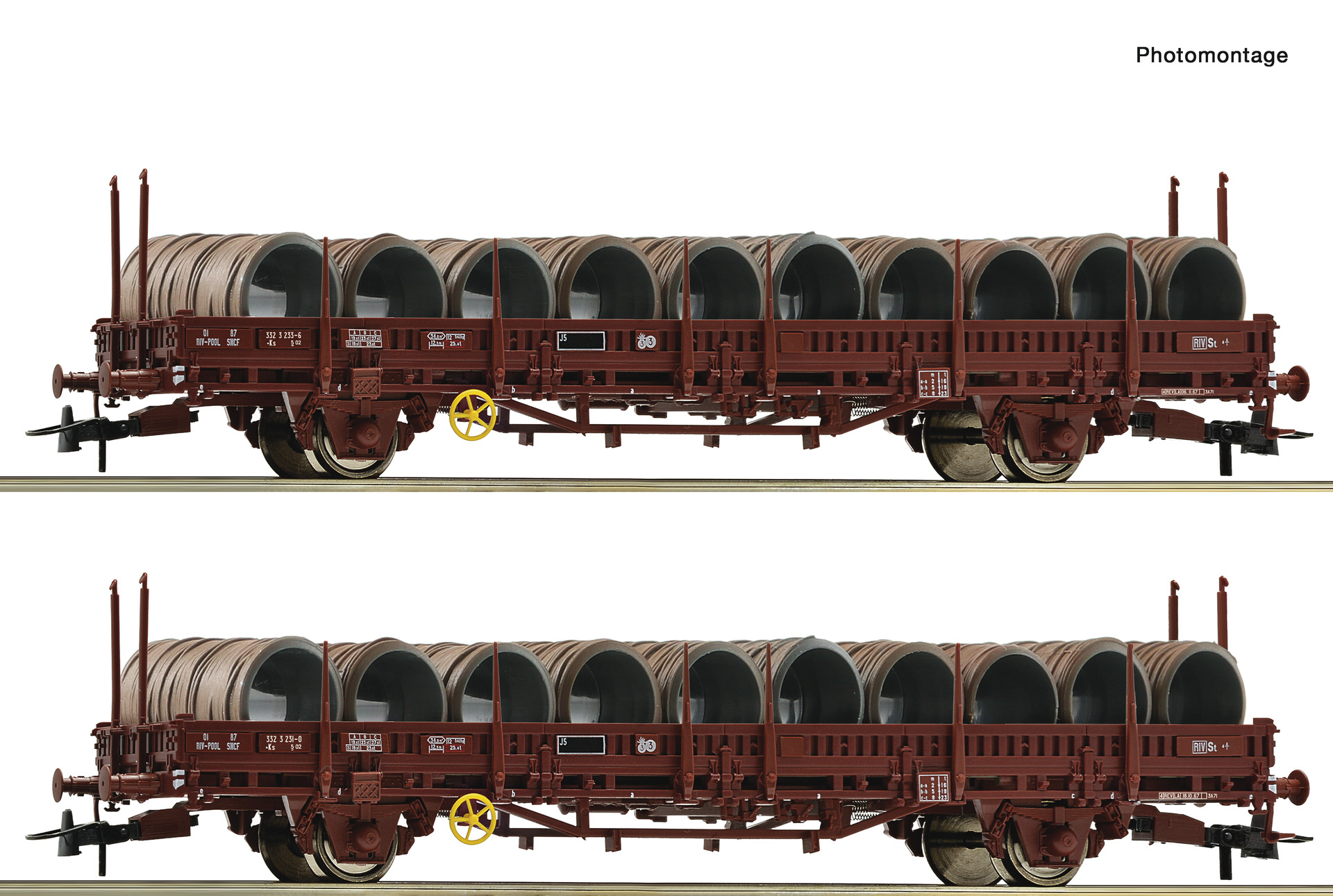 ROCO 6600119 2-tlg. Set: Schwenkrungenwagen,SNCF - vasutmodell.com