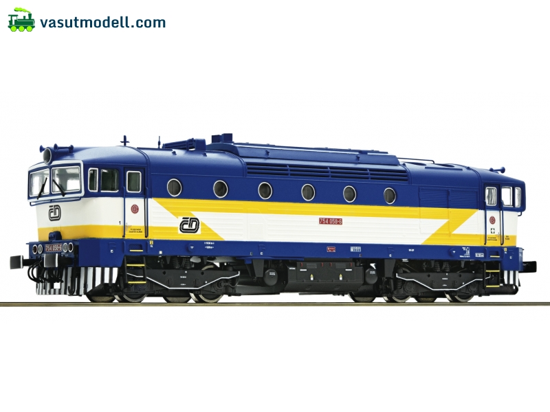 ROCO 73813 Dízelmozdony, 754 058, CD, VI, DCC-hangos - vasutmodell.com