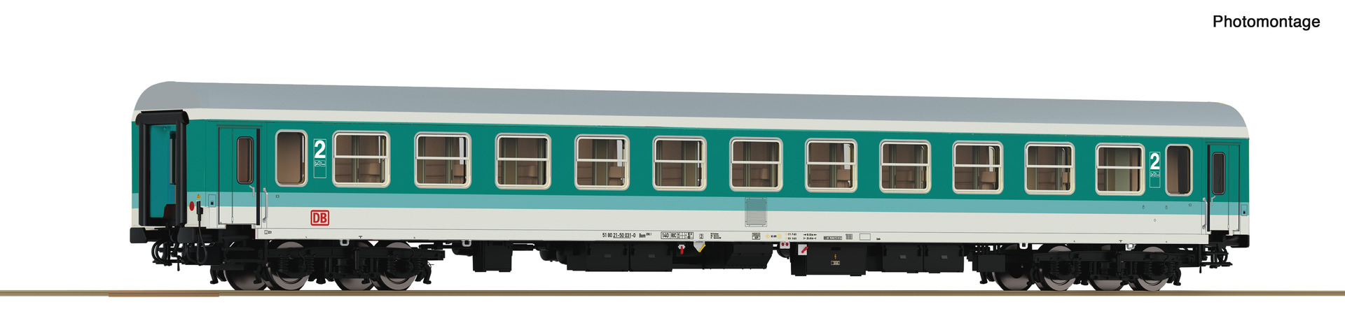 ROCO 74809 Reisezugwg. 2. Kl. DB Regio tue - vasutmodell.com