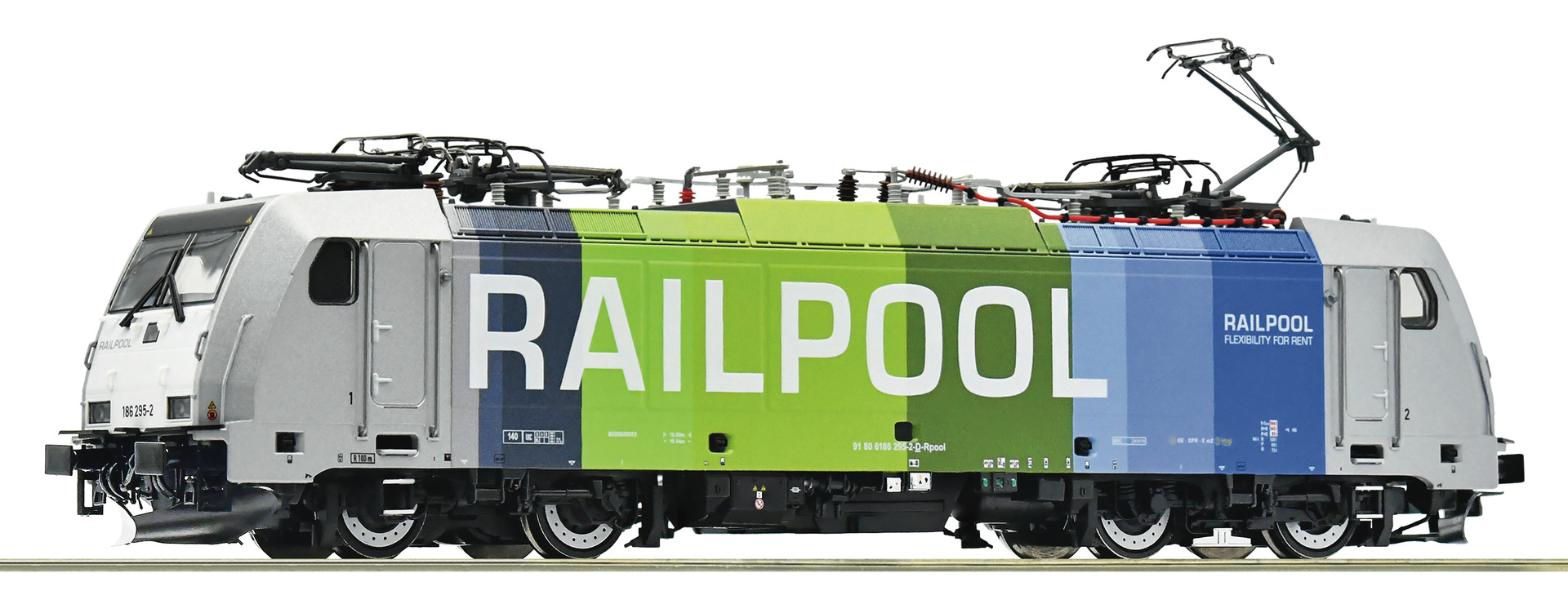 ROCO 7510011 Villanymozdony, 186 295 Railpool, DCC-hangos - vasutmodell.com