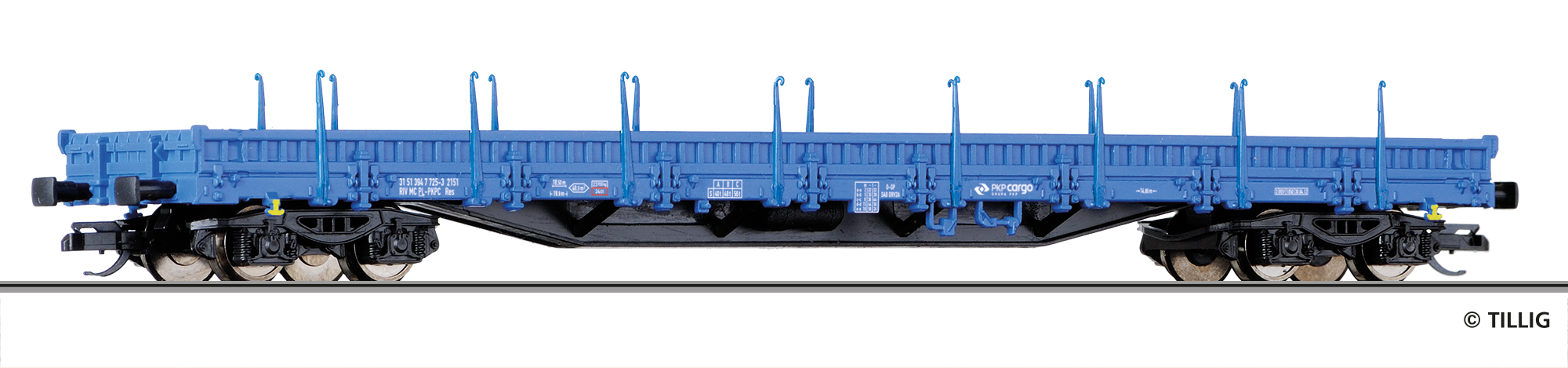 TILLIG 18126 Niederbordwagen Res, PKP Cargo, VI - vasutmodell.com