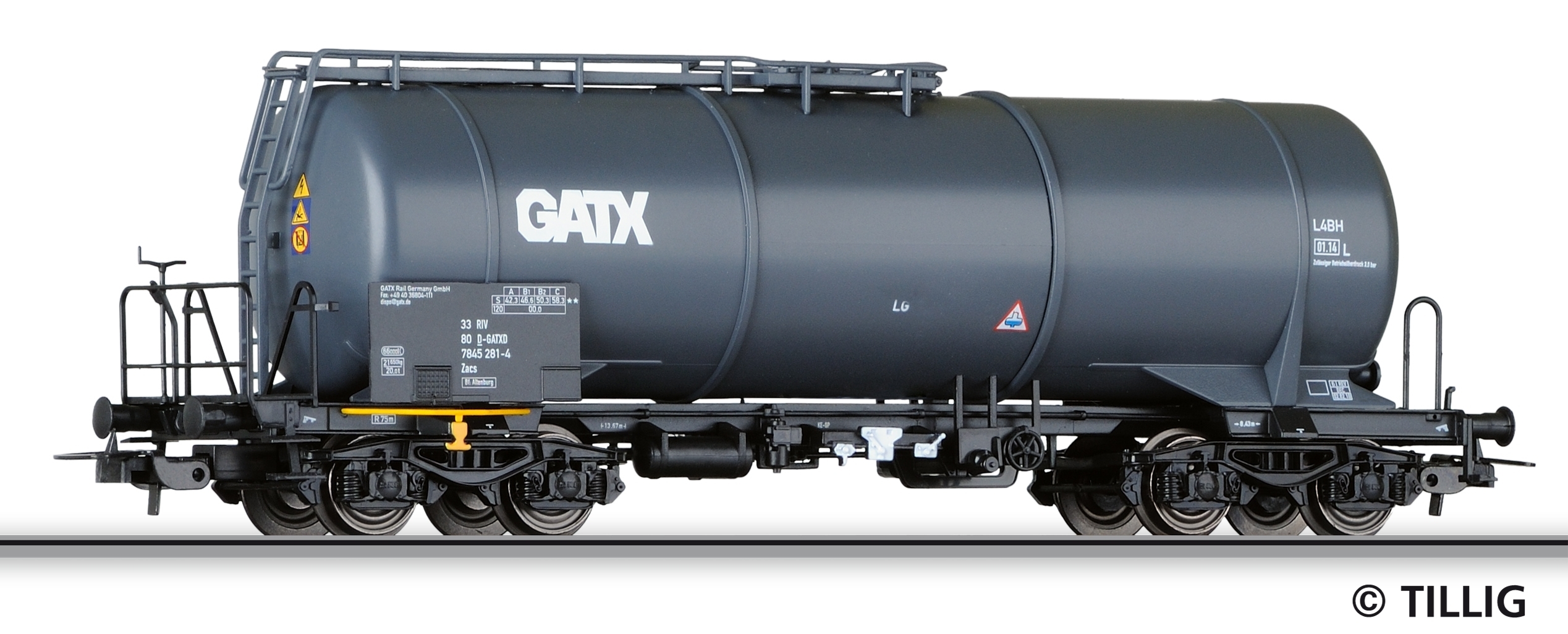TILLIG 76564 Tartálykocsi, Zas, D-GATX, VI - vasutmodell.com