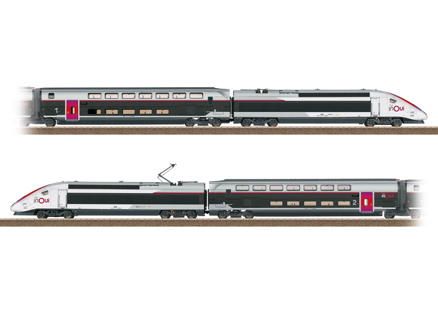 TRIX 22482 TGV inQui EuroDuplex SNCF - vasutmodell.com