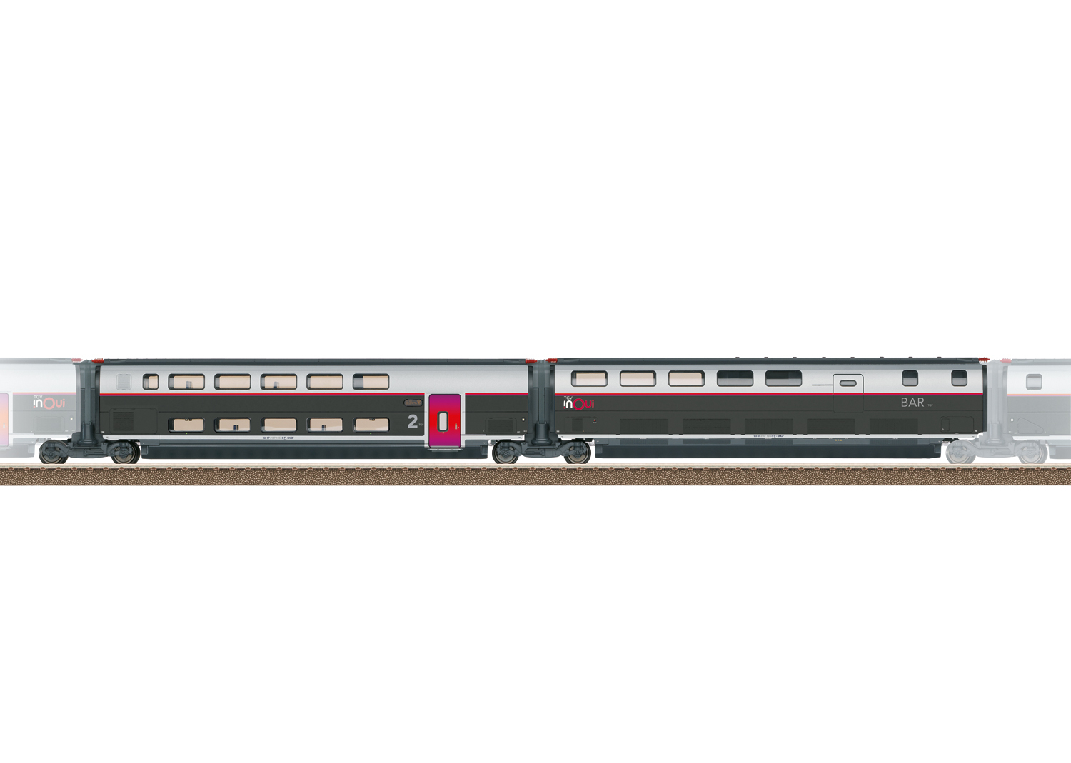 TRIX 23189 Erg.-Set 3 TGV inOui SNCF - vasutmodell.com
