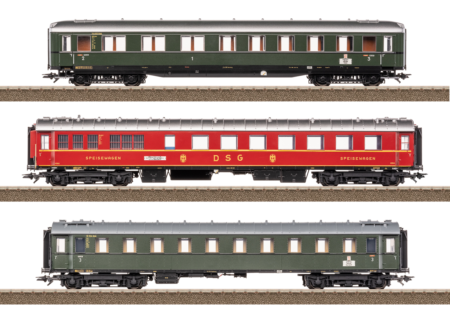 TRIX 23623 Schnellzug-Set 2 D74 DB - vasutmodell.com